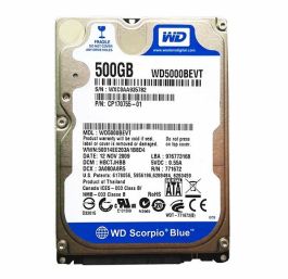 WD5000BEVT Western Digital Scorpio Blue 500GB 5400RPM SATA 3Gb/s 8MB ...